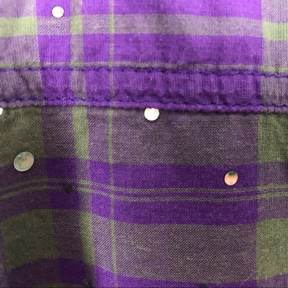 Route 66 | Shirts & Tops | Route 66 Purple Plaid Girls Shirt Size Large ...